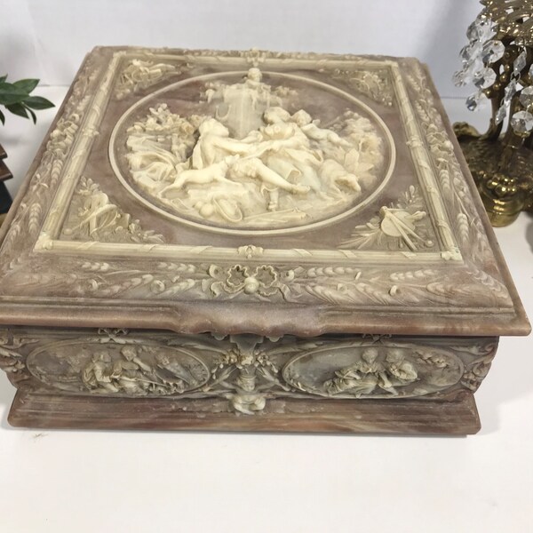 Incolay Jewelry Box - Etsy