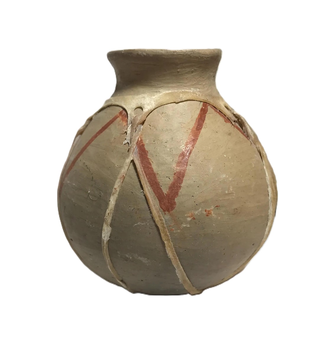 Vintage Tarahumara Pottery Clay Pot, Native American Style Red Clay Pot ...