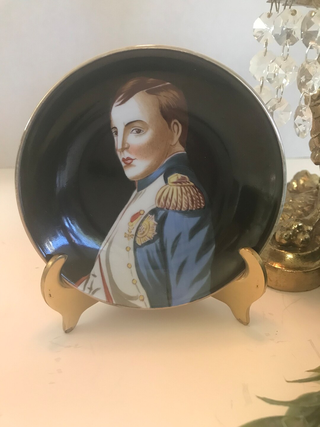 Vintage Richard Ginori Napoleon Plate, Vintage Italian Ginori Hand ...