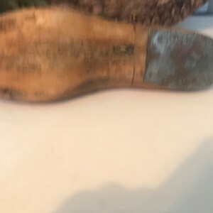 Vintage Wooden Shoe Form, Old Wood Shoe Display, Antique Wooden Shoe ...