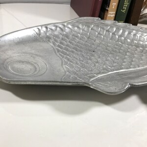 Vintage Pewter Fish Platter, Pewter Serving Platter, Decorative Pewter ...