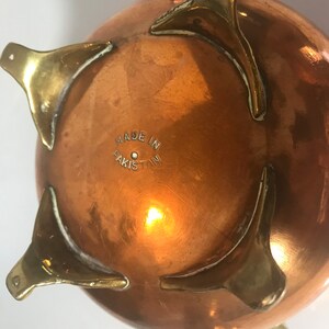 Vintage Copper Pot, Vtg Aged Copper Pan Pot, Vtg Copper Cookware, Vtg ...