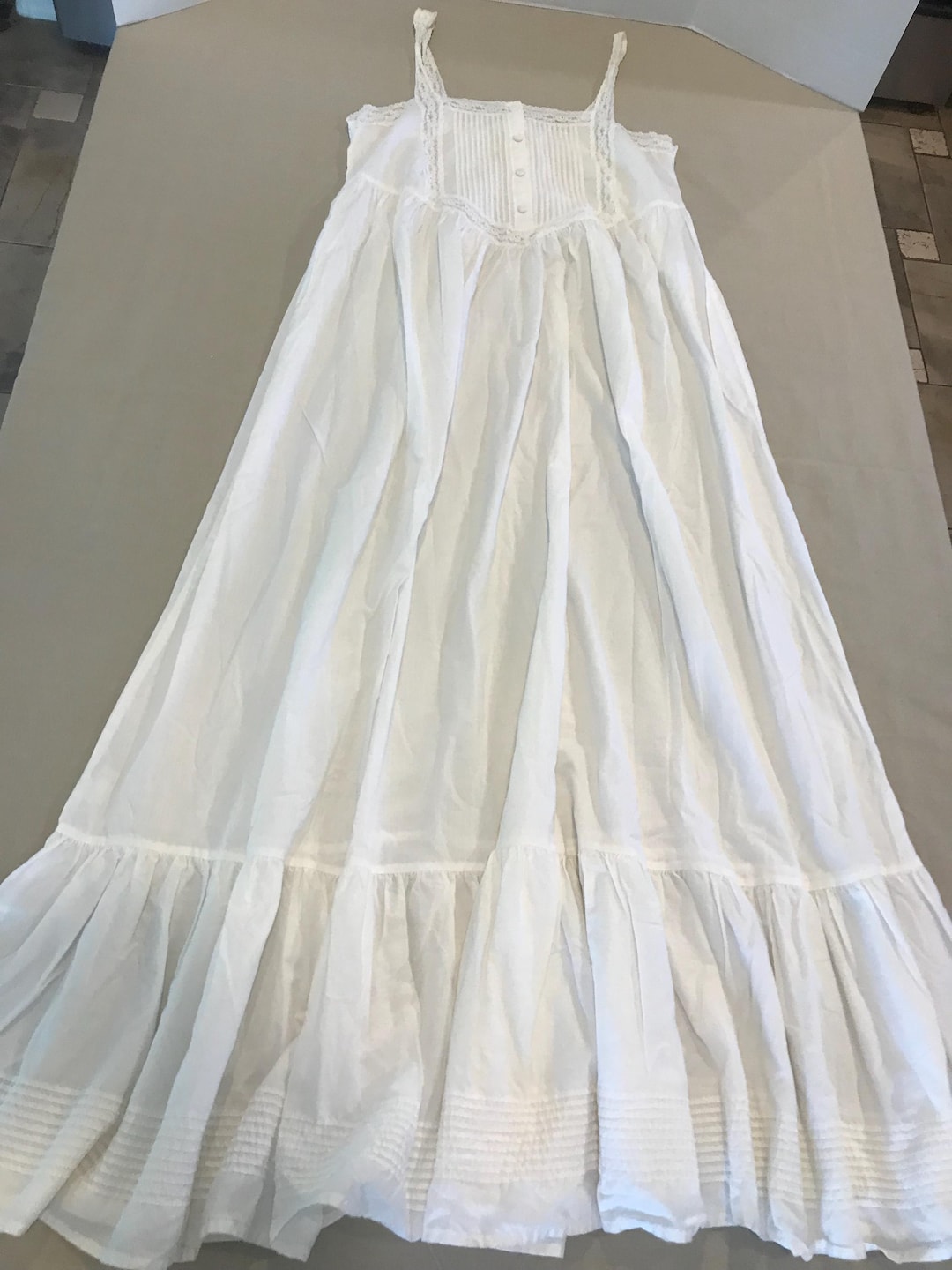 Vintage Laura Ashley Cotton Nightgown, Size M, Vintage Laura Ashley ...