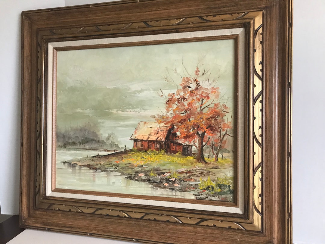 Earline Barnes Original Oil Painting 26x30, Earline Barnes Framed Oil ...