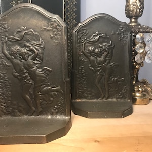 Antique Cast Iron Bookends, Antique Connecticut Foundry Mfg Co 1928 ...