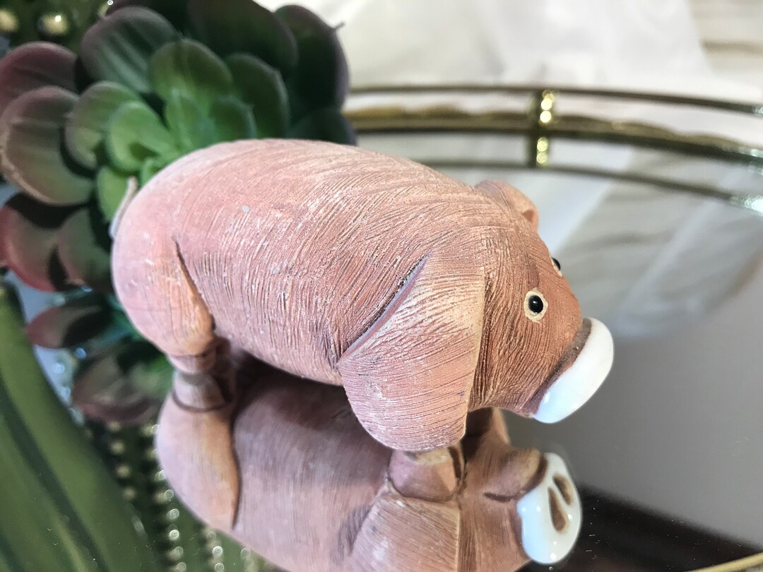 Artisania Rinconada Ceramic Pottery Textured Pig Figurine, Artisania ...