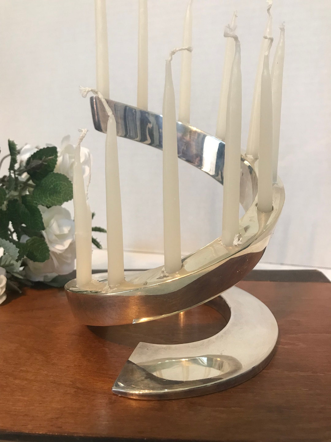 Dansk Silver Plate Candle Holder, Dansk Silver Modern Candle Display ...