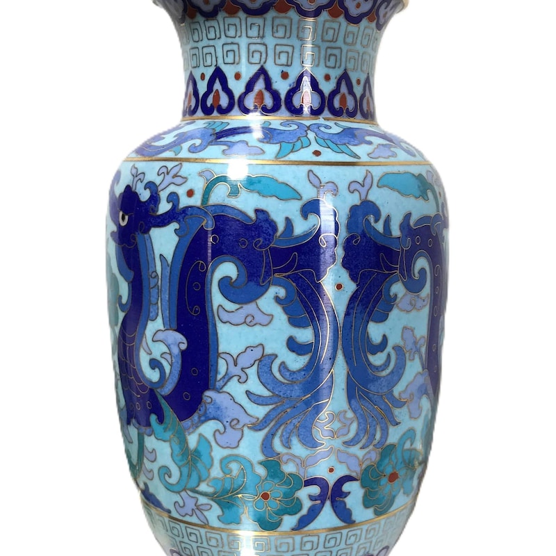 Cloissone Vase Antique - Etsy