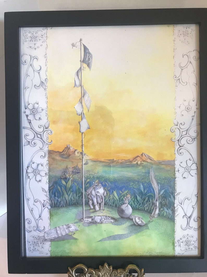 Unique Fantasy Style Original Painting Signed by Artist, Whimsical ...