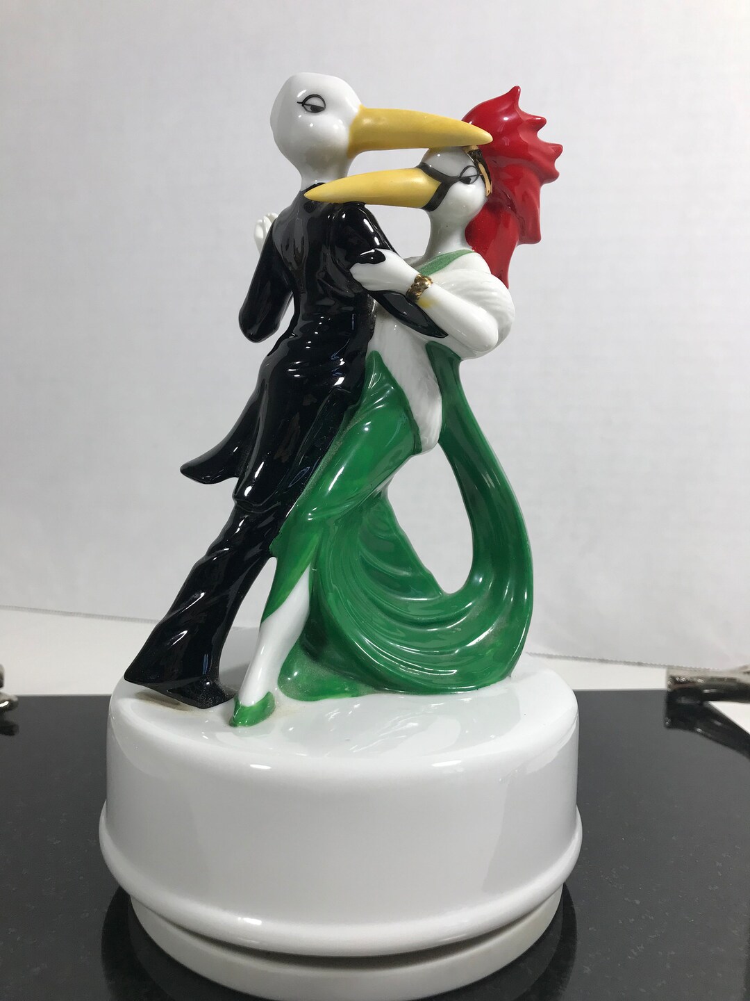 Vintage Dancing Birds Statue, Vintage Ballroom Dancing Bird Figurine ...