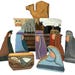 Vintage Wood Block Nativity Set, Vtg Hand Painted Block Style Nativity ...