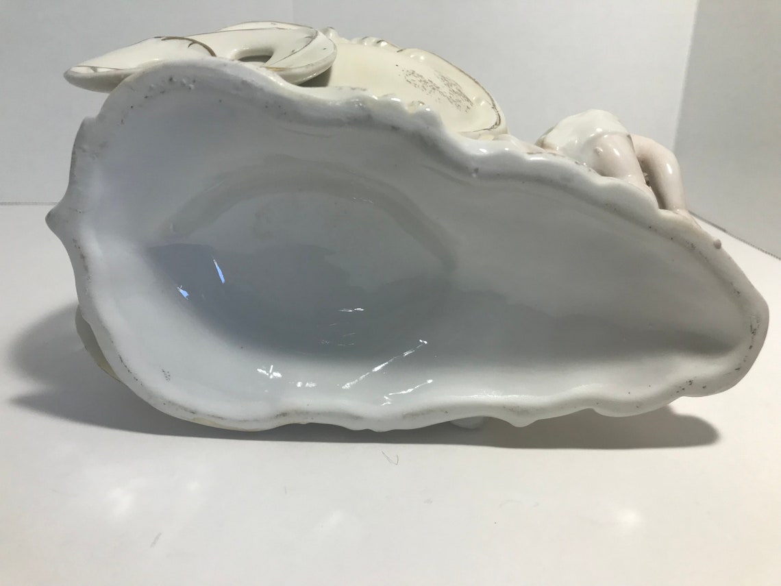 Vintage Ceramic Porcelain Floral Cherub Candy Dish Trinket - Etsy