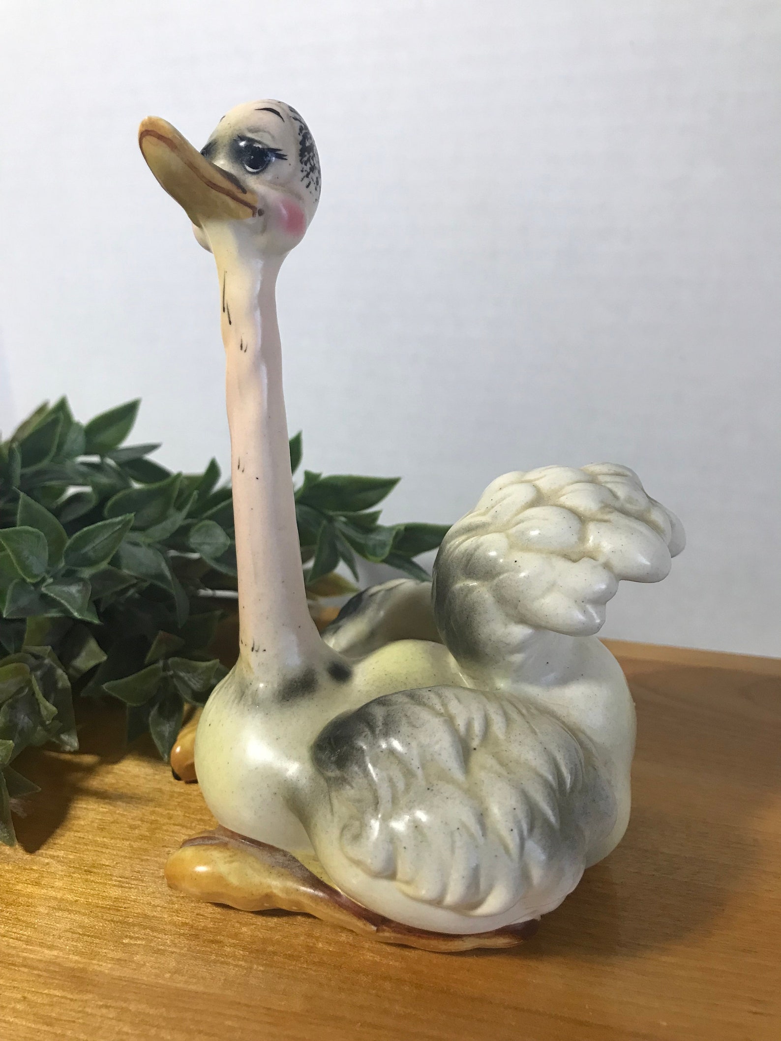 Vintage Joseph Originals Ceramic Ostrich Figurine, Vintage Kitsch 50s ...