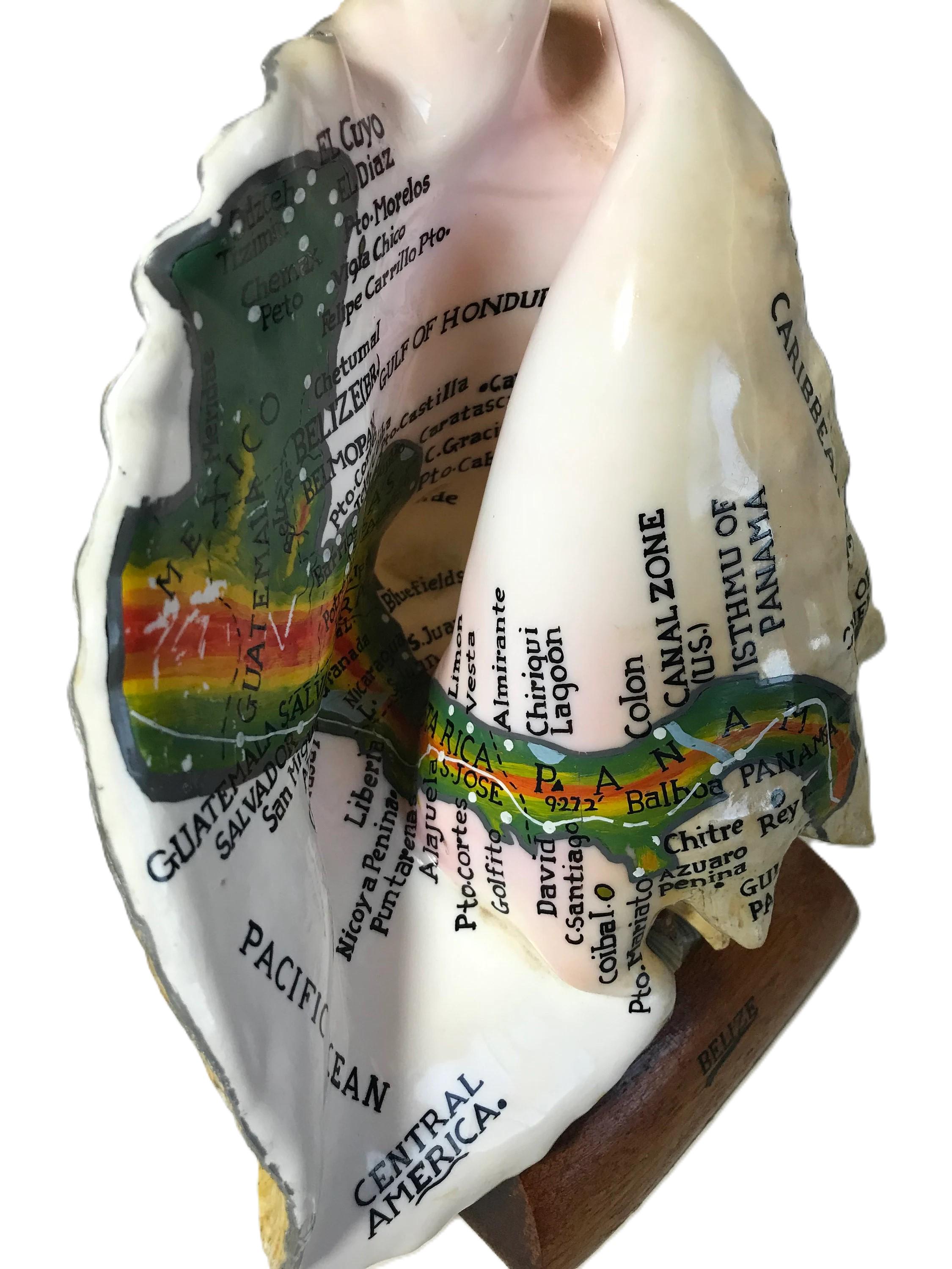 Vintage Large Tourist Conch Shell Statue, Vintage Belize Retro 70s ...