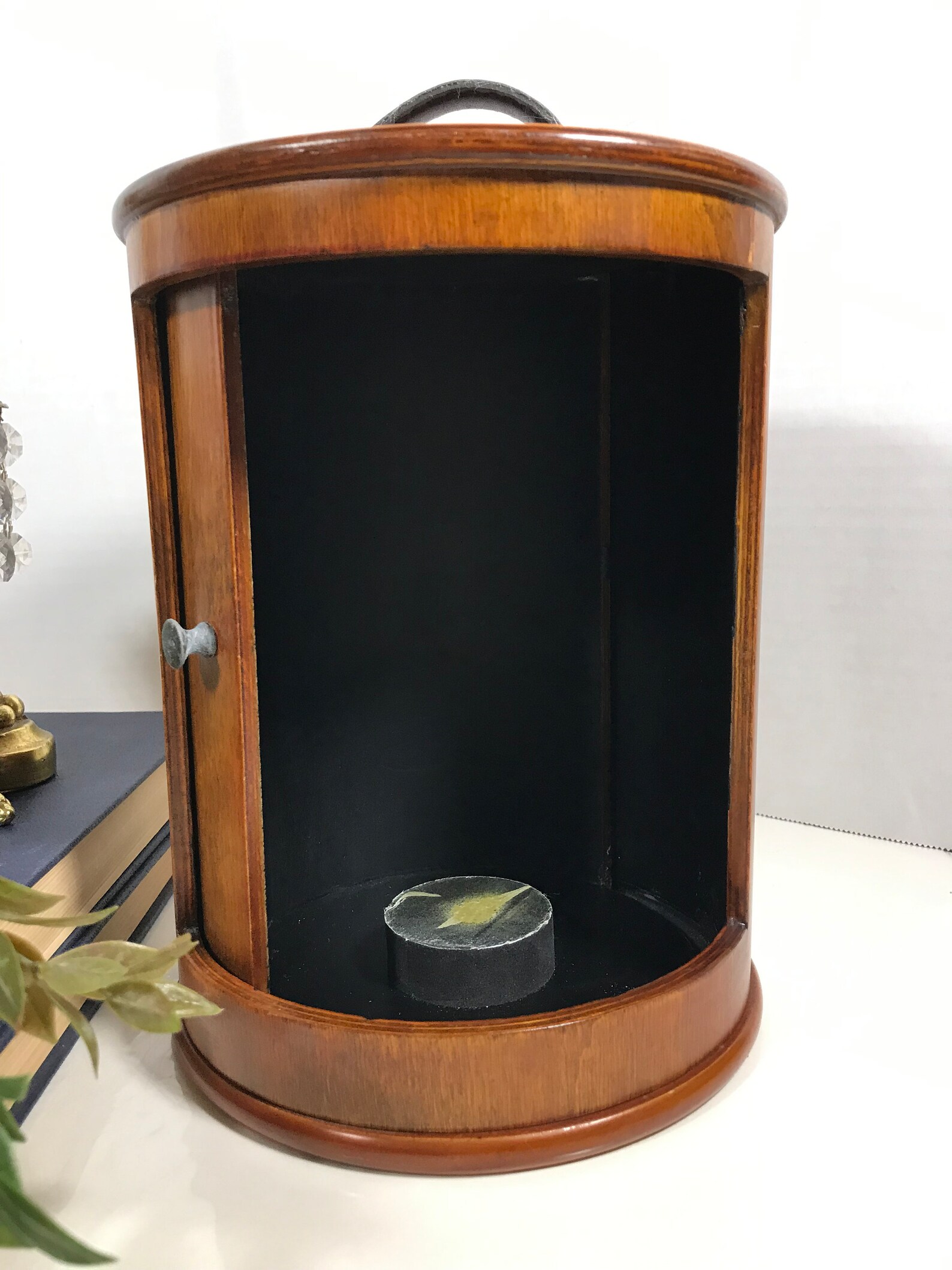 Vintage Rum Wood Box, Wood Pyrat Rum Round Wooden Case, Pyrat Rum ...