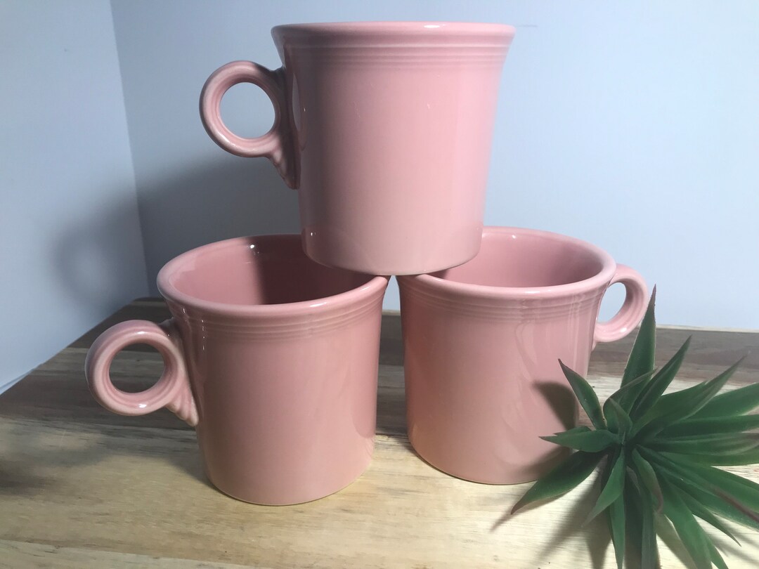 Fiestaware Retired Rose Coffee Cups (3), Fiestaware Pink Coffee Mug ...