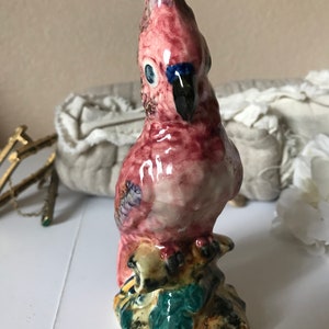 Vintage Stangl Ceramic Bird Figurine, Vintage Stangl Red Cockatoo ...
