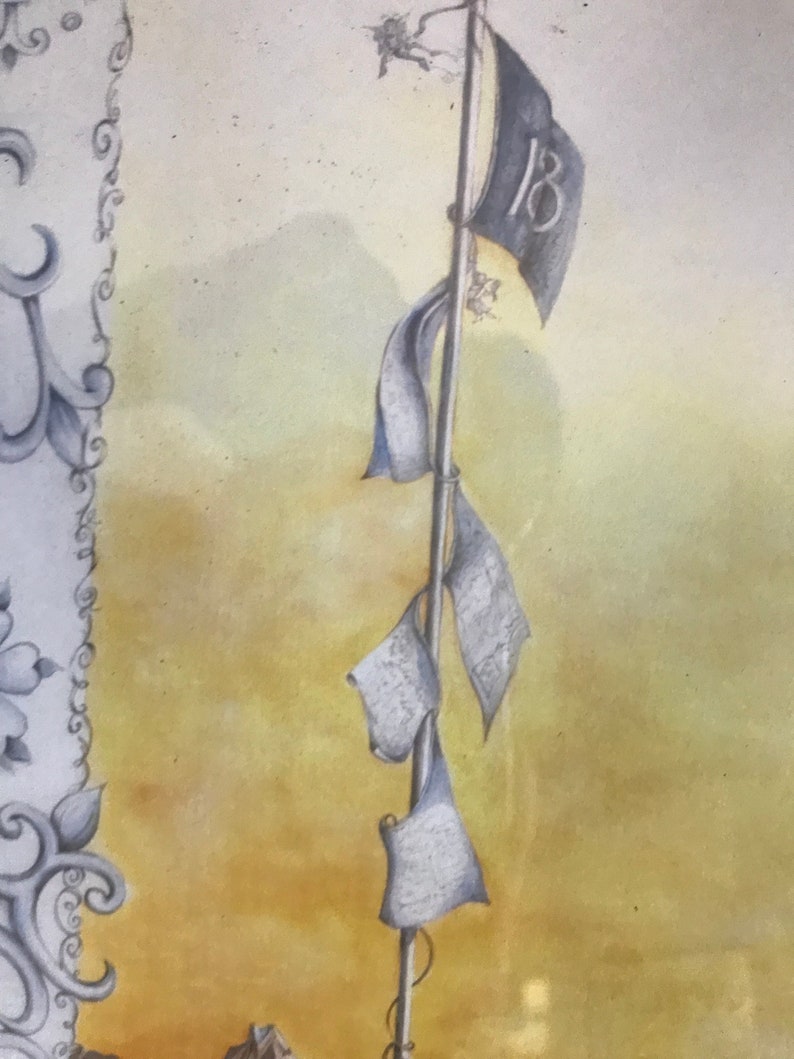 Unique Fantasy Style Original Painting Signed by Artist, Whimsical ...
