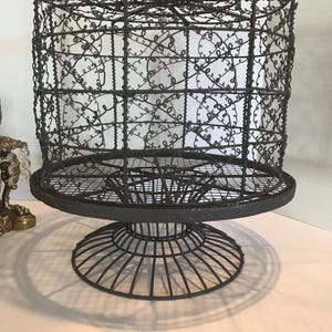 Vintage Wrapped Wire Cake Stand and Dome Cover, Rustic Wire Kitchen ...