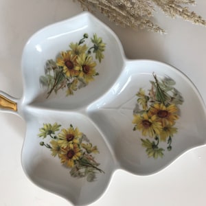 Vintage 60s Old Nuremberg Yellow Daisy Ceramic Candy Dish, MCM German ...
