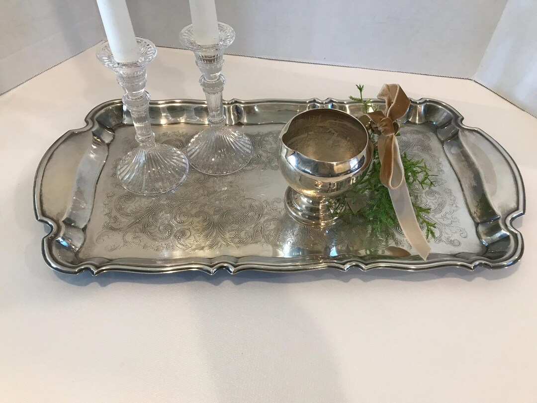 Vintage Towle Silver Plate Tray, Vintage Silverplate Towle Silversmith ...