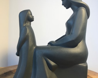 Black Mother Daughter Statue - Etsy