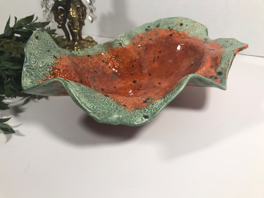 Vintage Speckled Ceramic Bowl, Studio Pottery Bowl Signed, Vintage ...