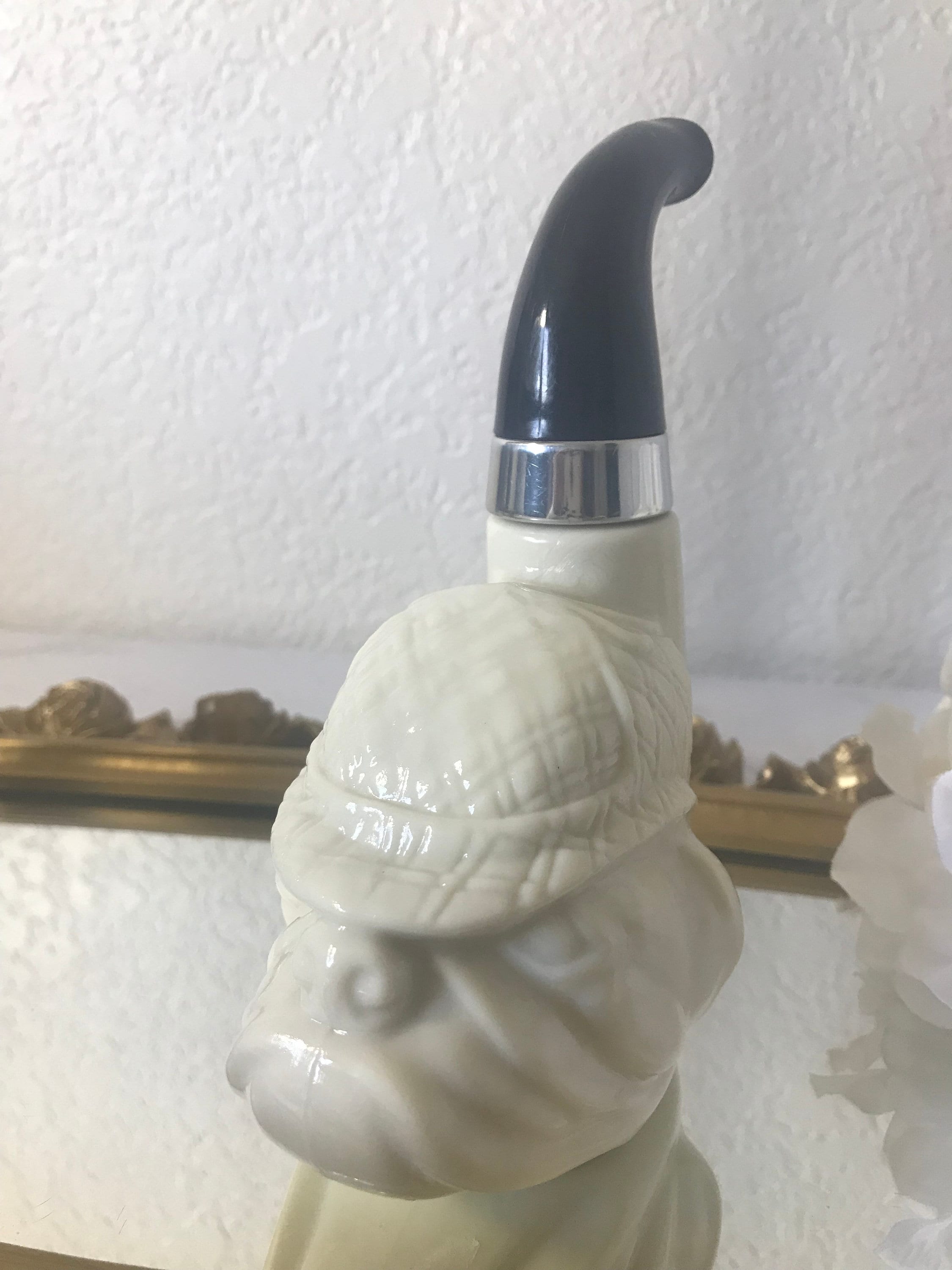 Avon Vintage Bulldog Pipe Aftershave Bottle, Vintage Avon White Bulldog ...