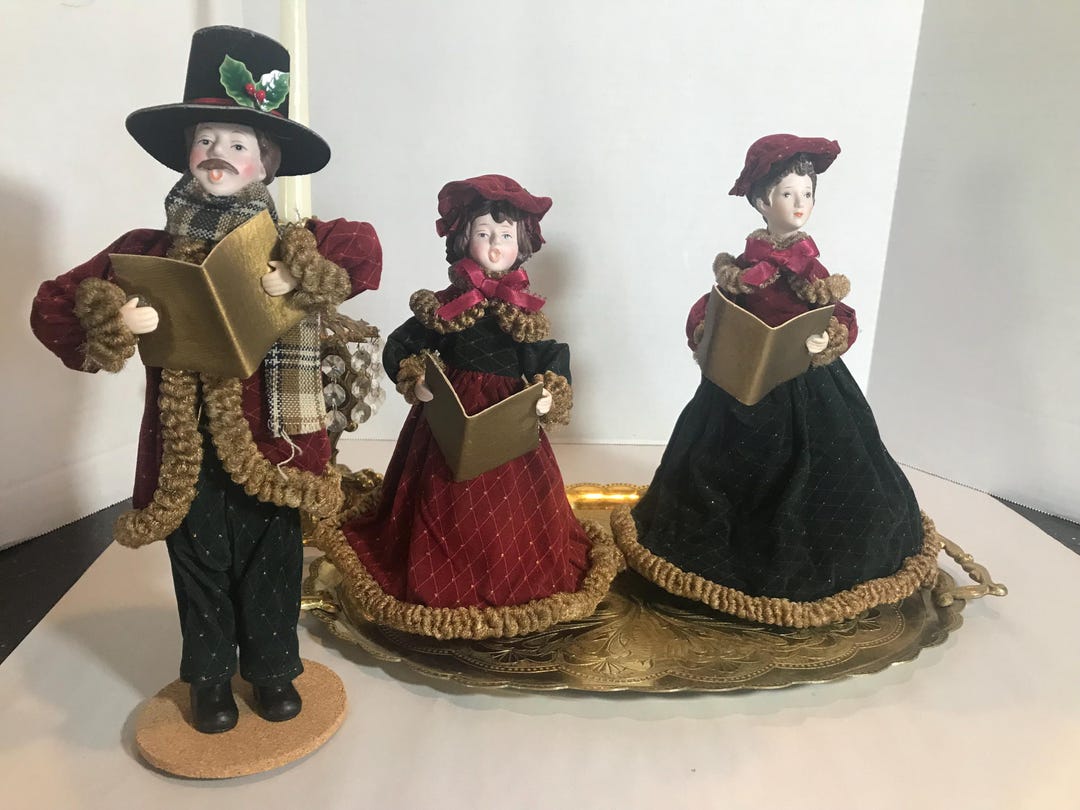 Vintage Handmade Christmas Caroler Figurines, Ornaments, Vintage ...