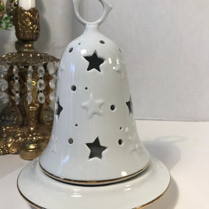 Vintage Apulum Ceramic Fairy Lamp, Apulum White Porcelain Tealight ...