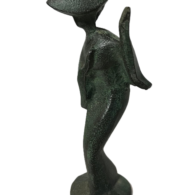 Geisha Figurine Cast Iron - Etsy