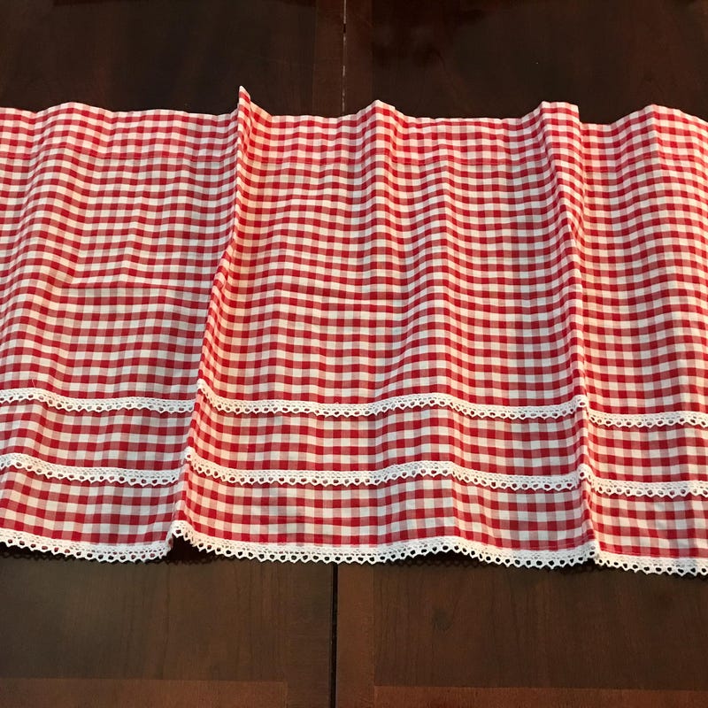 Gingham Curtains - Etsy