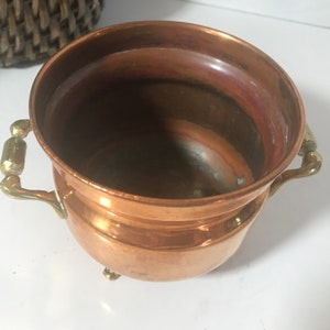 Vintage Copper Pot, Vtg Aged Copper Pan Pot, Vtg Copper Cookware, Vtg ...