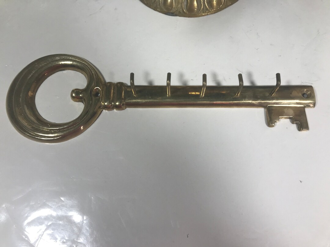 Vintage Solid Brass Wall Hook, Brass Key Hook, Brass Decorative Wall ...