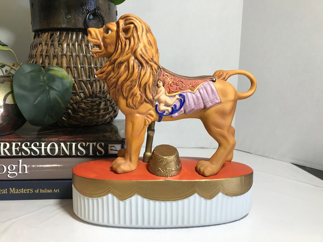 Vintage Lion Decanter, Vintage Cyrus Noble Ceramic Figural Liquor ...