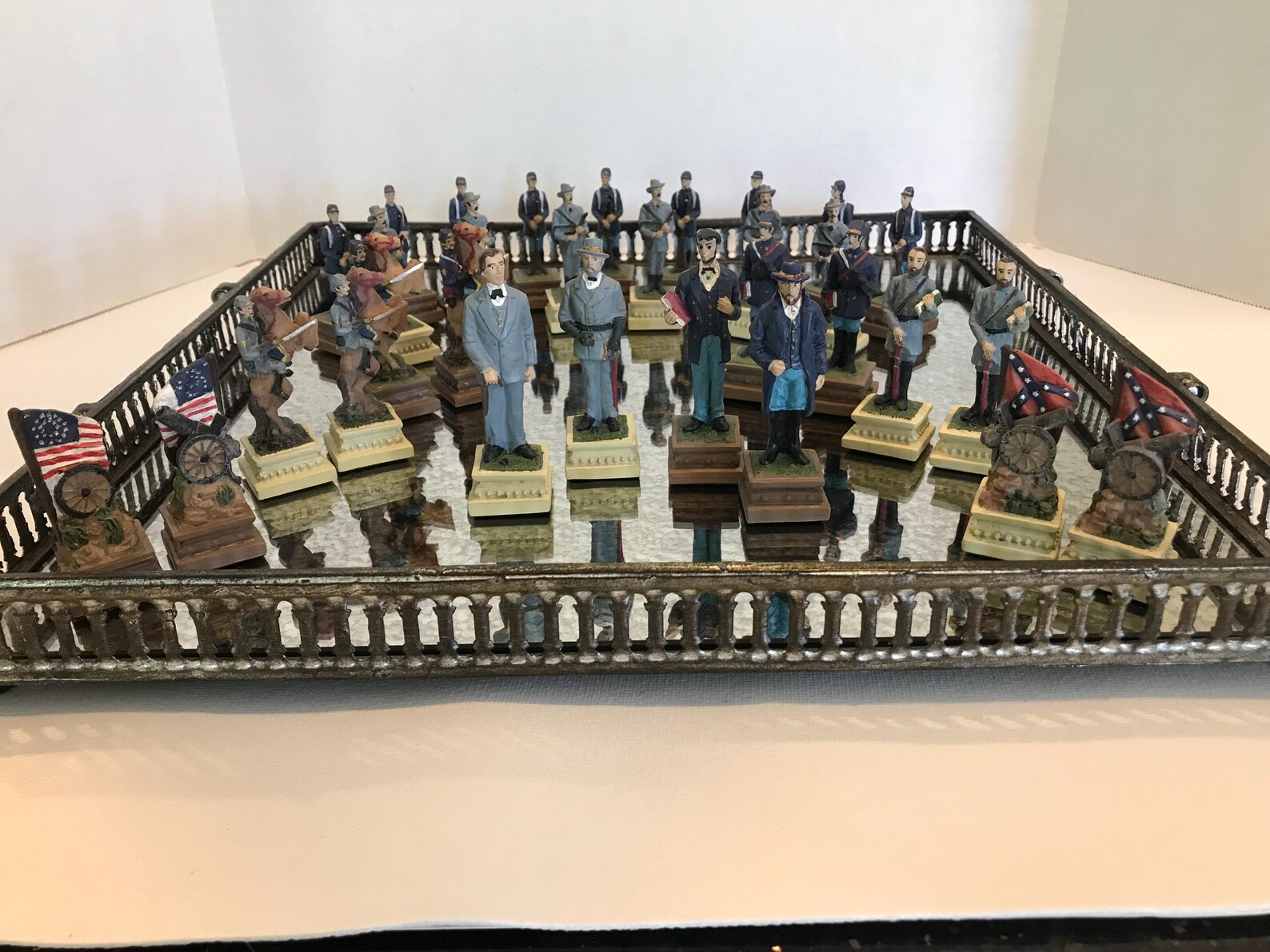 Vintage Civil War Chess Set Pieces, Vintage History Channel Civil War ...