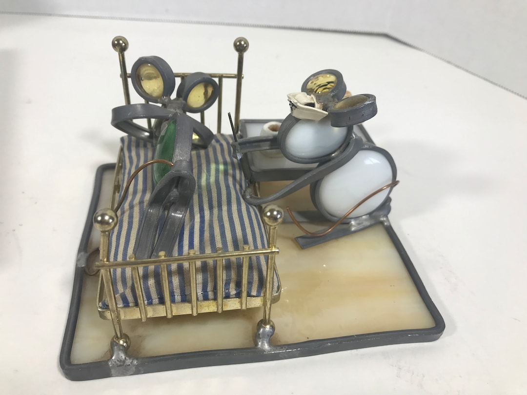 Carl Goeller Stained Glass and Metal Art Sculpture, Goeller Glass Metal ...