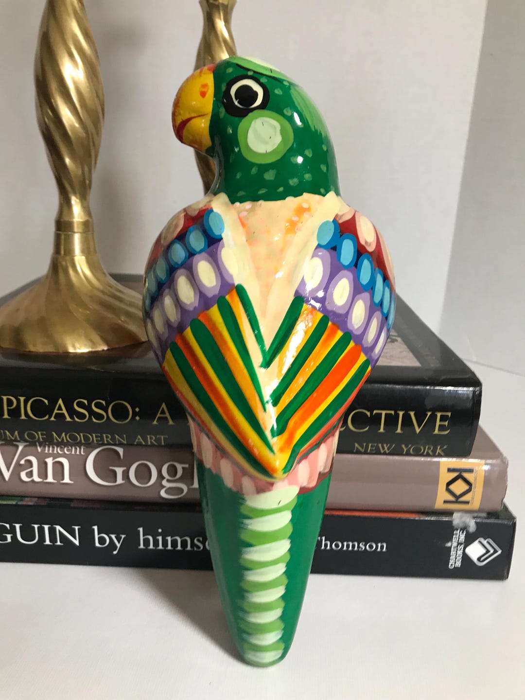 Vintage Mexican Pottery Parrot Cockatoo Toucan Bird, Vintage Tropical ...