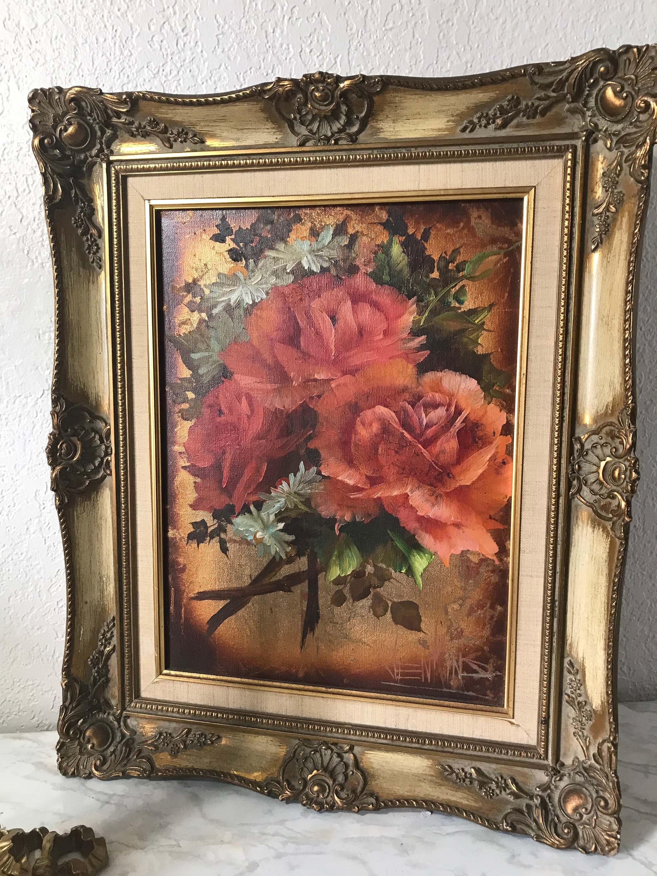Vintage Jenkins Original 70s Oil Painting Vintage Still Life - Etsy