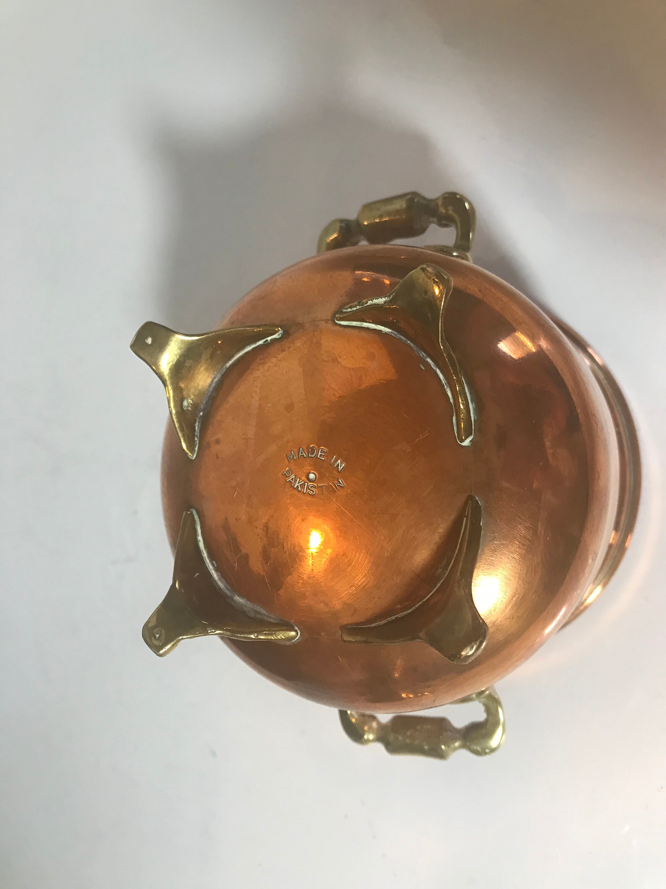 Vintage Copper Pot, Vtg Aged Copper Pan Pot, Vtg Copper Cookware, Vtg ...
