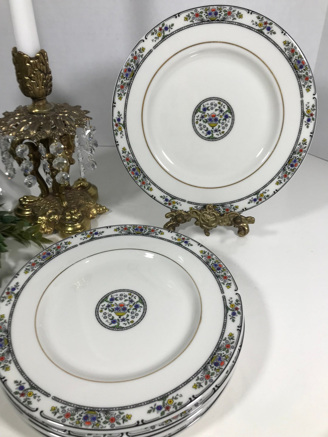 Vintage Royal Doulton Tavistock Blue and White Plates 8", Vintage Royal ...