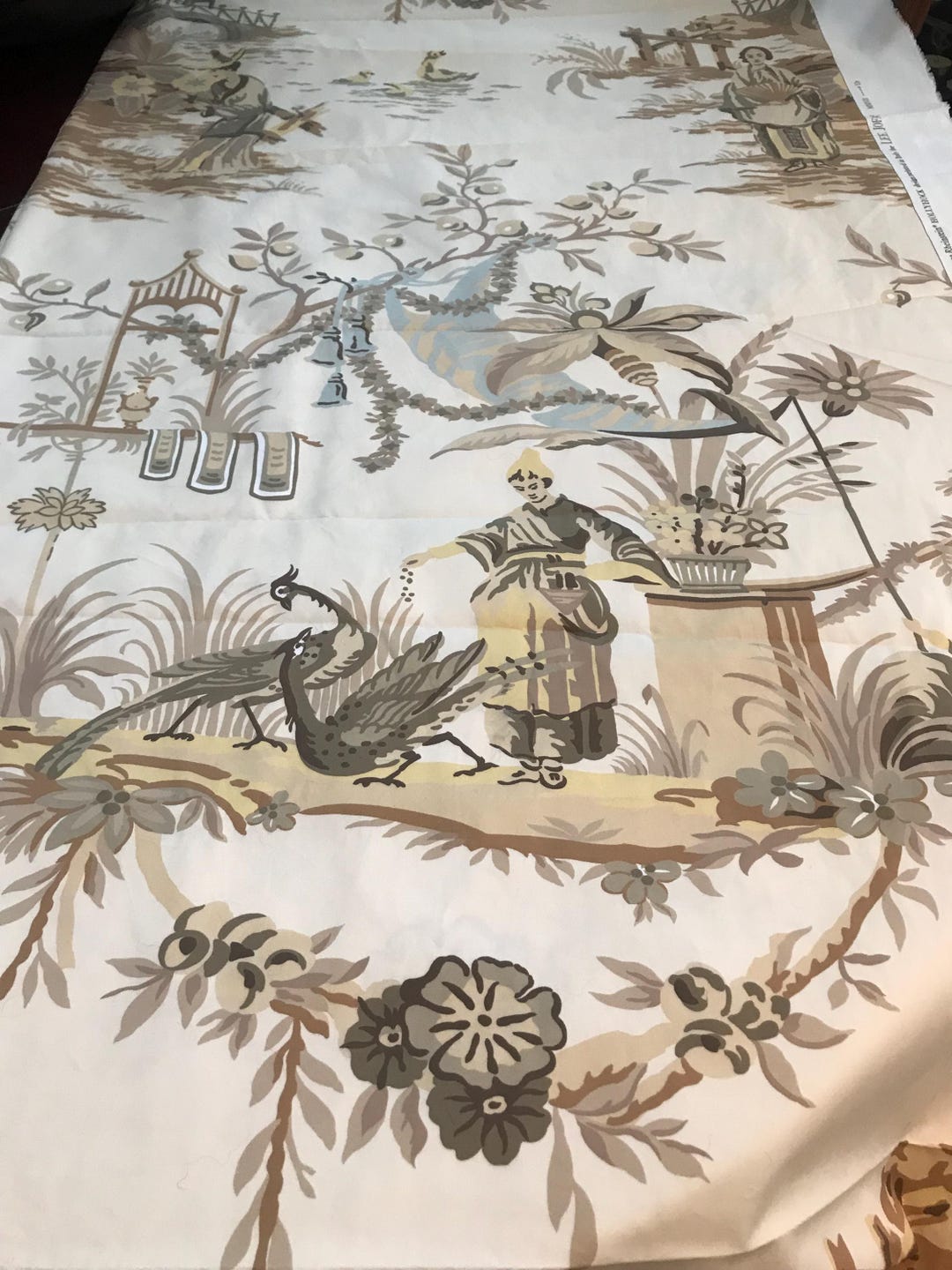 Vintage Suzanne Rheinstein for Lee Jofa Folie Chinoise Fabric, Suzanne ...