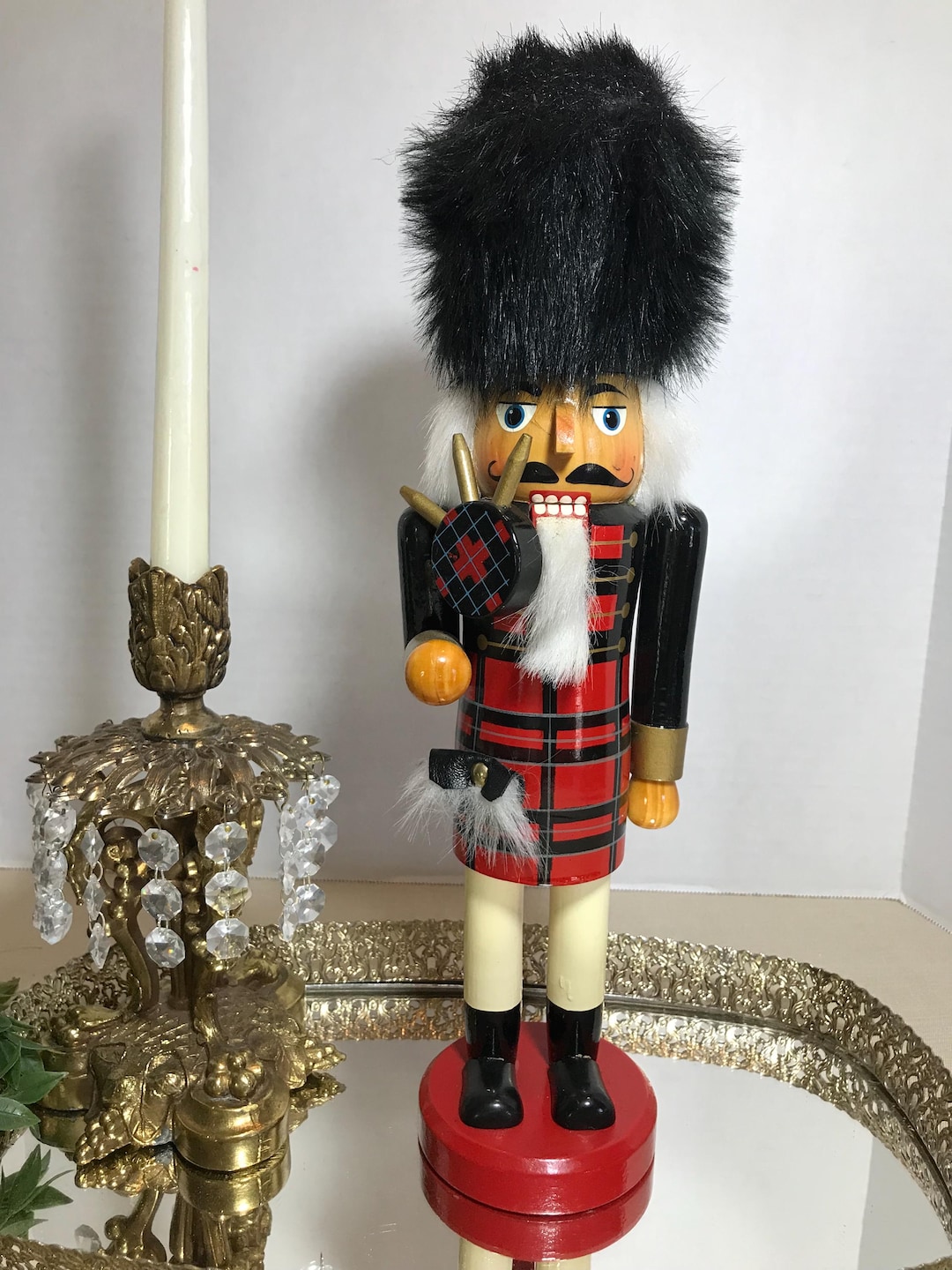Christmas Nutcracker, Scottish Christmas Nutcracker With Kilt, Bagpipe ...
