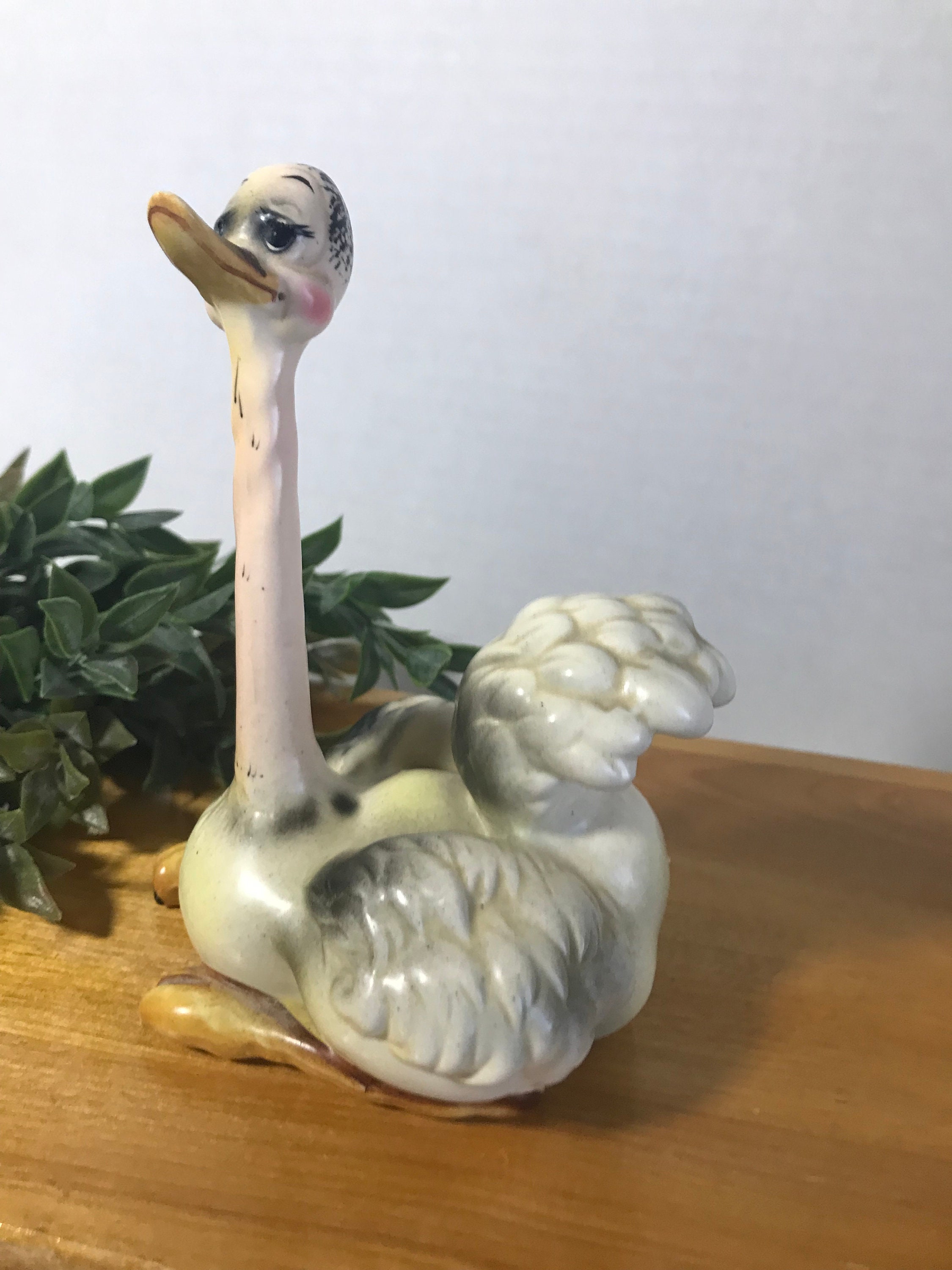 Vintage Joseph Originals Ceramic Ostrich Figurine, Vintage Kitsch 50s ...