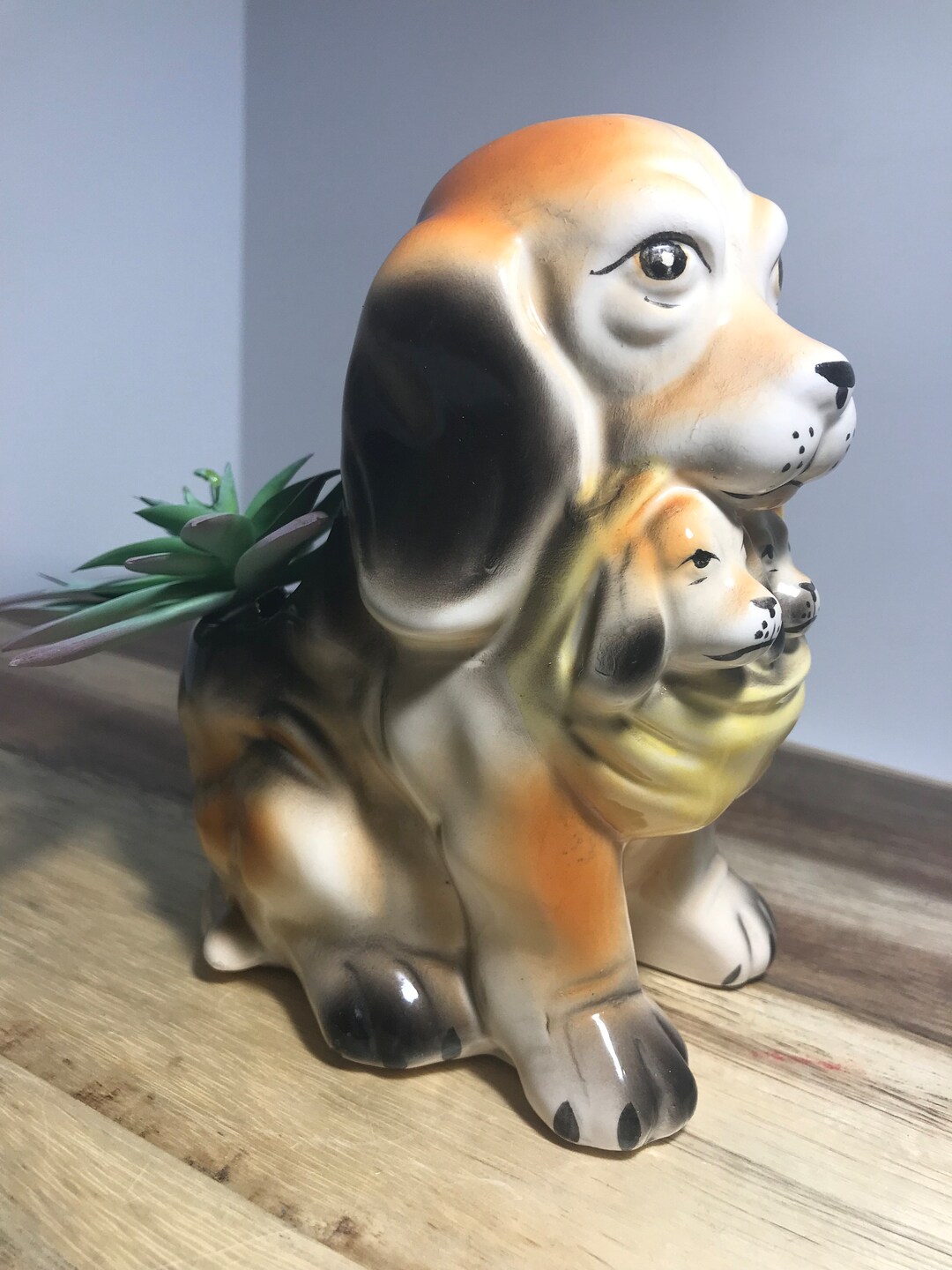 Vintage Ruben's Ceramic Dog With Puppies Planter, Vintage Ruben's Dog ...