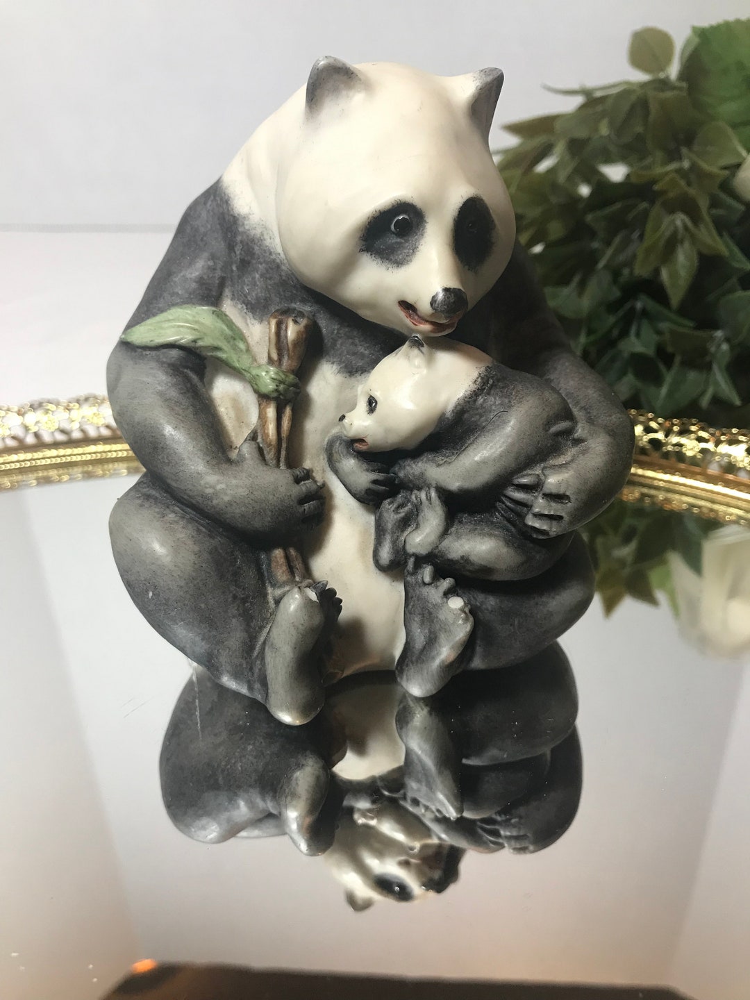 Vintage Guido Cacciapuoti Porcelain Panda Figurine, Italy Signed 1982 ...