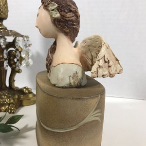 Vintage Journey of Grace Angel on Display Base, Nancy Carter Nurturing ...