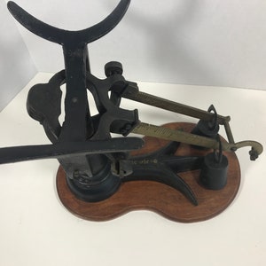Antique Knowle Merchant Scale, Vintage Knowle Cast Iron Large Merchant ...