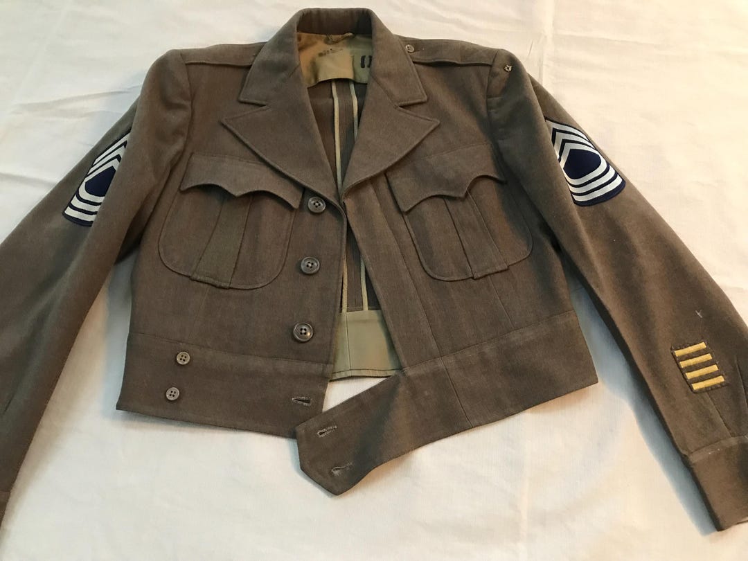 Vintage WWII 1940s US Military Jacket, Vintage WWII 1940s Military Ike ...