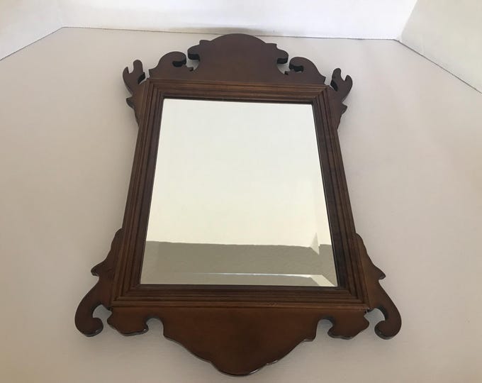 Vintage Bombay Company Chippendale Style Mohogany Wall Mirror, Vintage ...
